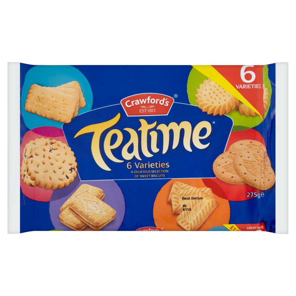 Crawford’s Teatime Biscuits 275g X 10 X 1 – Belito