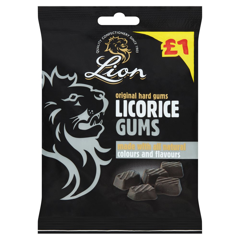 Lion Original Hard Licorice Gums 150g X 12 X 1 – Belito