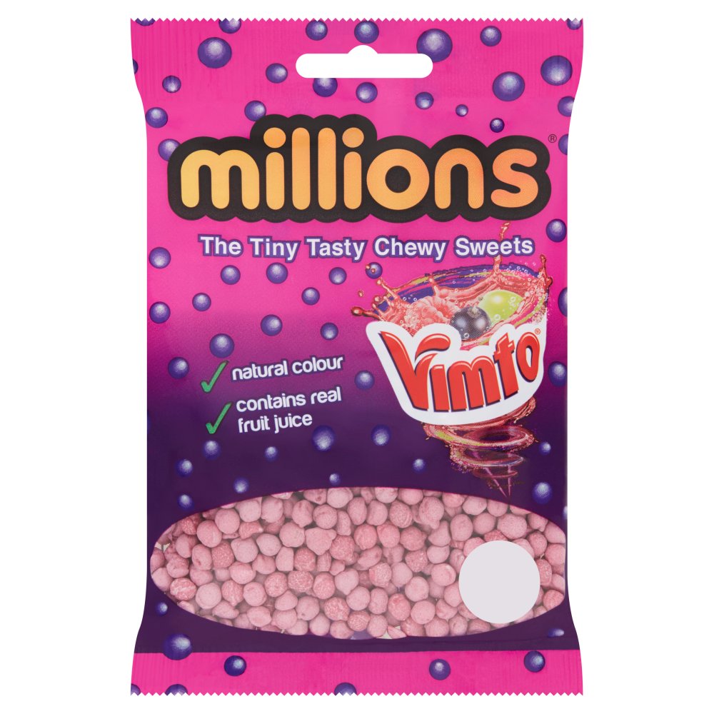 Millions Vimto The Tiny Tasty Chewy Sweets 85g X 12 X 1 – Belito