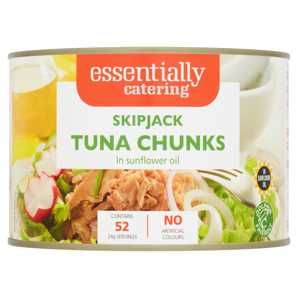 Essentially Catering Skipjack Tuna Chunks in Sunflower Oil 1705g – 1 ...