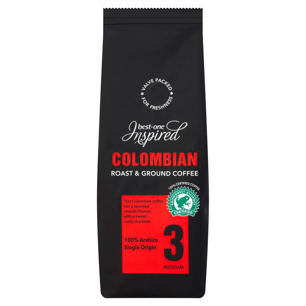 Best-One Inspired Colombian Roast & Ground Coffee 227g 6 X 1 – Belito