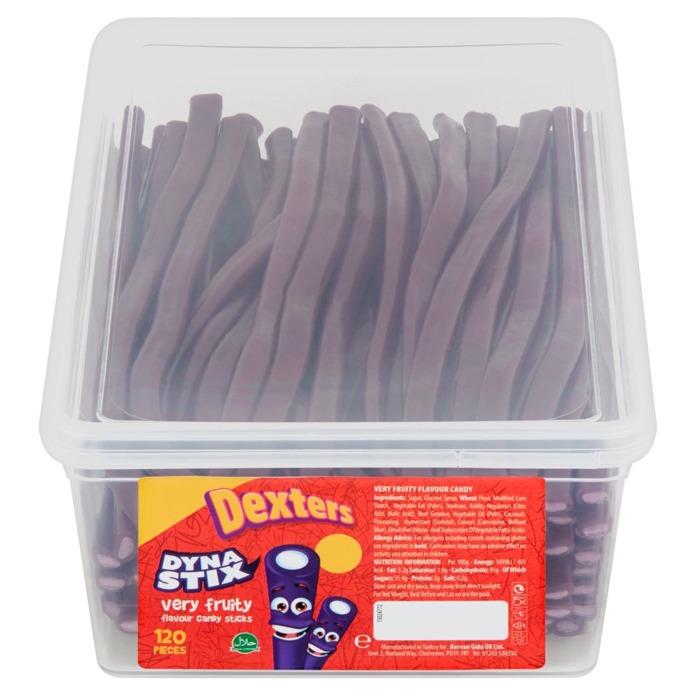 DeXters Dyna StiX Very Fruity Flavour Candy Sticks 120 Pieces Pce X 120 ...