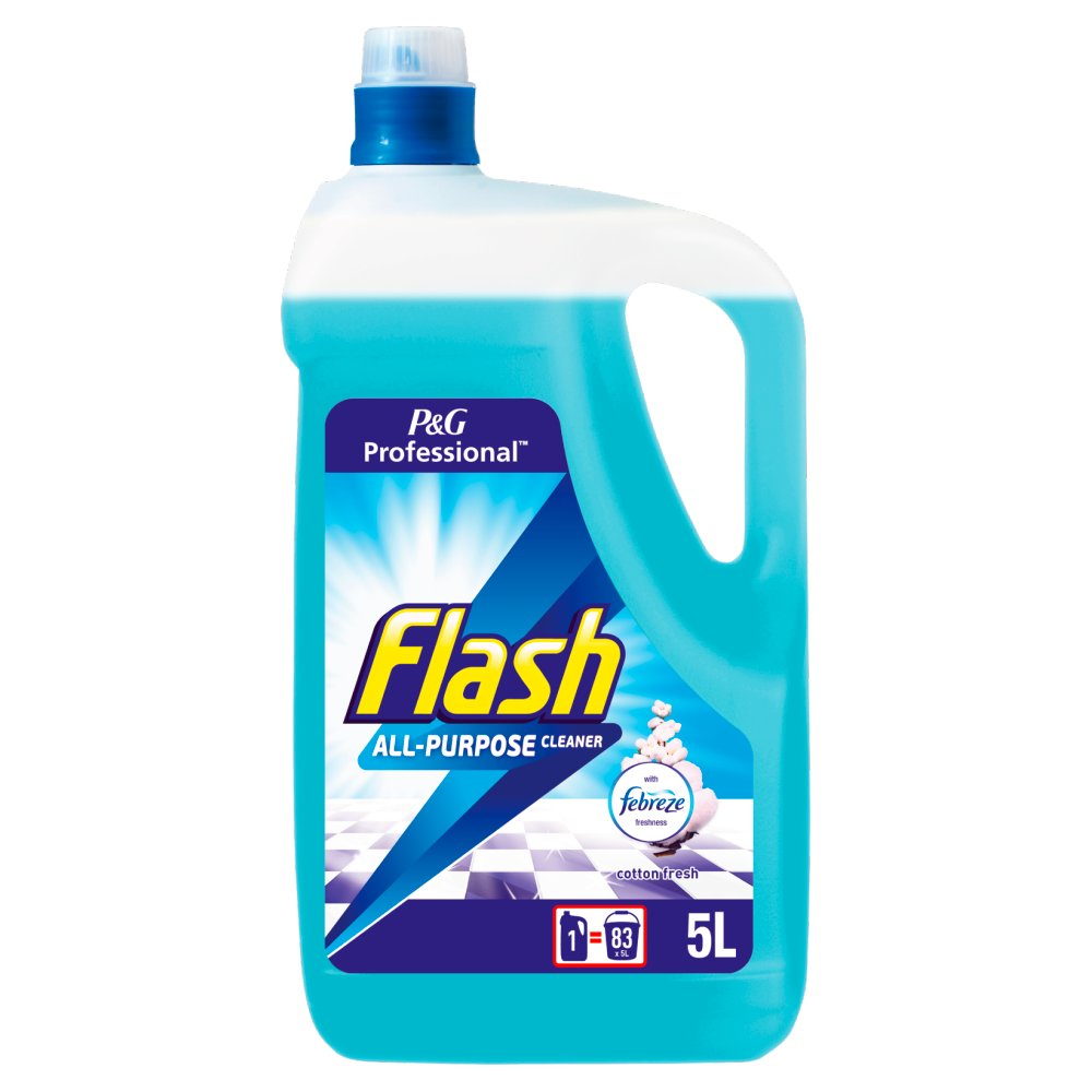 Flash Professional All Purpose Liquid Cleaner Cotton Fresh 5L 5Ltr X 1 ...