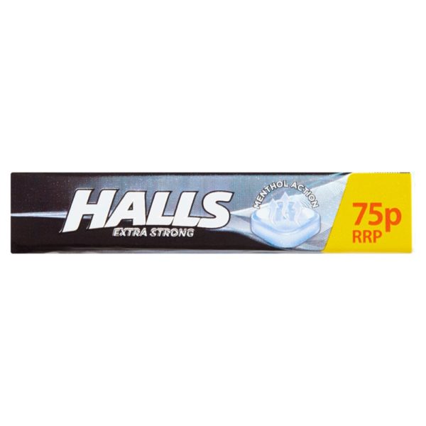 Halls EXtra Strong Menthol Action Sweets 75p 33.5g Std X 20 X 1 – Belito