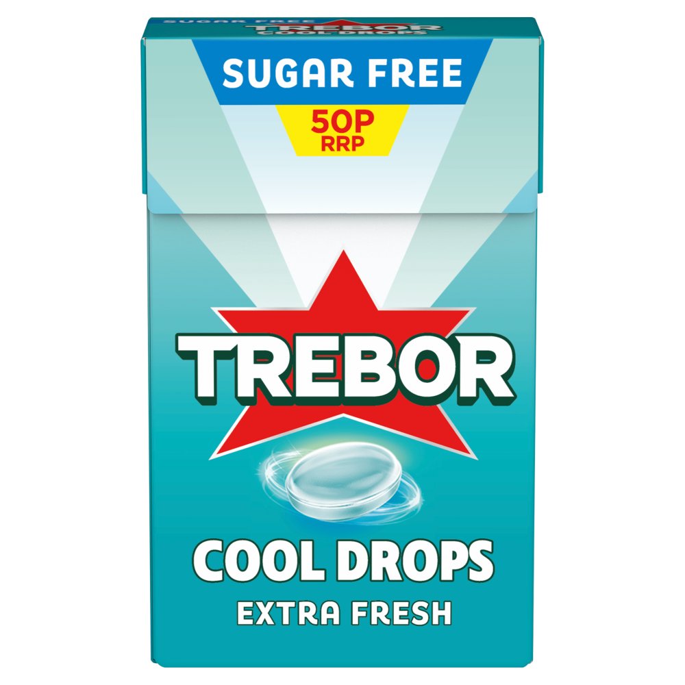 Trebor Cool Drops EXtra Fresh Mint 50p 28g X 12 X 1 – Belito