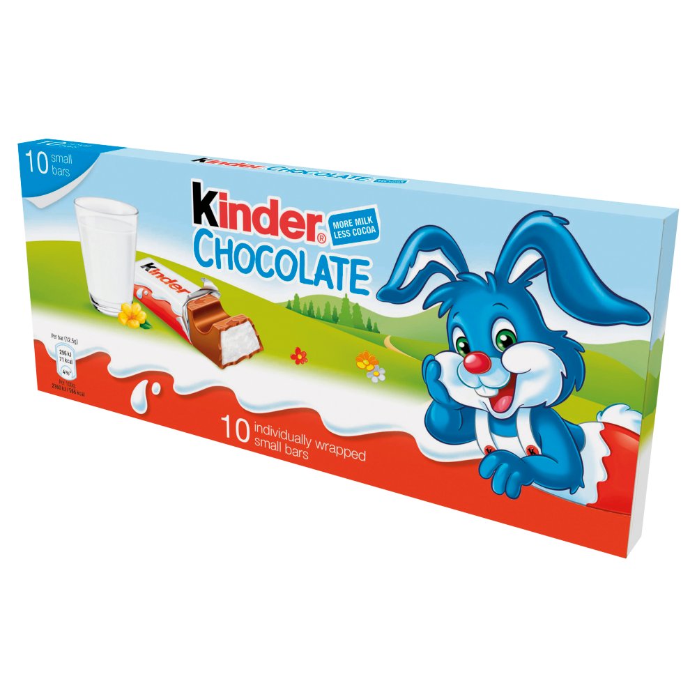 Kinder Chocolate Small Bars Multipack 10 X 12.5g (125g) T10 X 20 – Belito